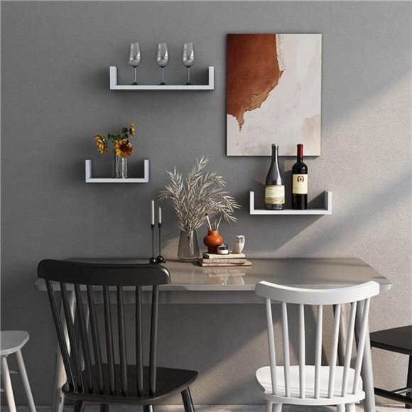 Wall Decor | Floating Shelves Set Of 3 Wall Shelf Bedroombathroomliving ...